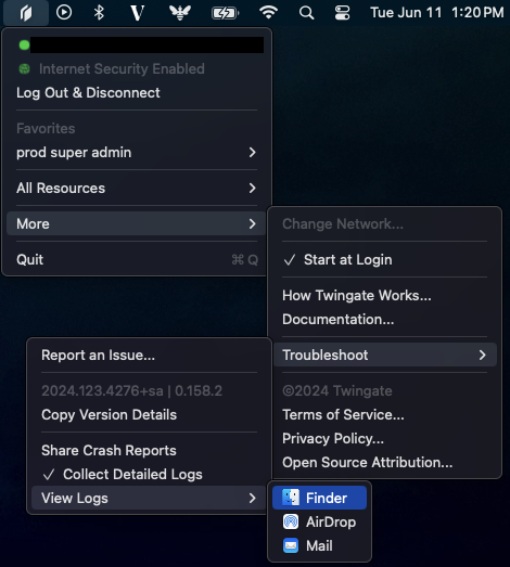 Twingate Client Logs – Twingate